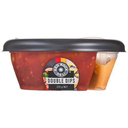 Mexican Style Salsa + Nacho Cheese Double Dips 220g